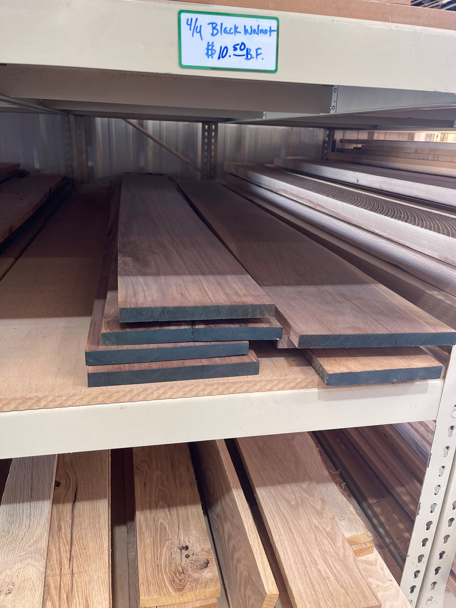 4/4 Black Walnut FAS – Urban Wood Company